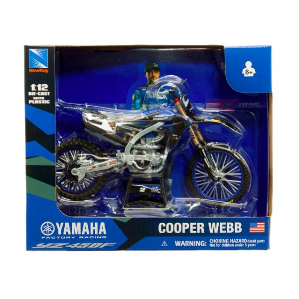 車種：ヤマハ YZ450Fメーカー：New Ray ニューレイスケール：1:12素材：ダイキャスト、プラスチック・世界の名車をリアルに再現・重厚感溢れるダイキャスト製・タイヤ、ハンドルは可動式■小さな部品があります。口の中には絶対に入れない...