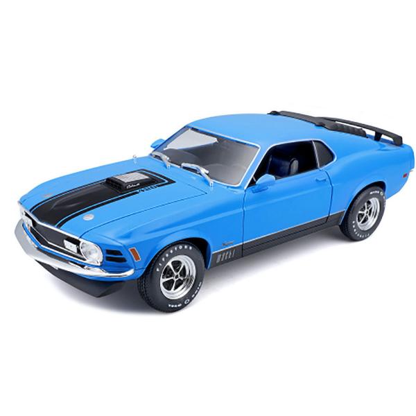 フォード マスタング マッハ1 水色 ダイキャストカー マイスト ムスタング ミニカー マッスルカー モデルカー