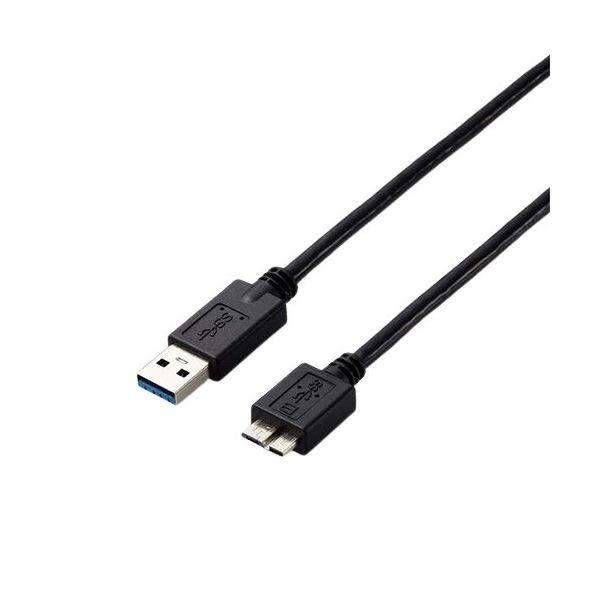 【商品名】 エレコム USB3.0A-microBケーブル 1.5m RoHS指令準拠（10物質） USB3-AMB15BK/ID 1本 【ジャンル・特徴】 UL規格対応。仕様固定とともに長期供給を実現したUSBケーブル [ USB3-AM...