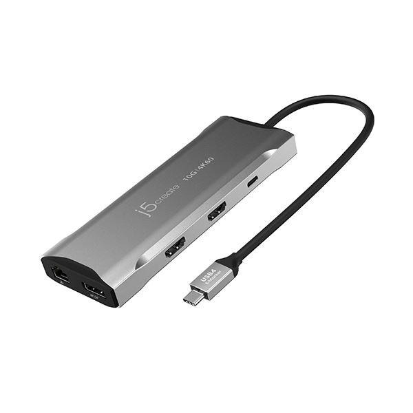 【商品名】 j5 Create USB3.2 MSTUSB-C 11in1マルチアダプター スペースグレー JCD397 1個 【ジャンル・特徴】 マルチアダプターのサイズでもトリプルディスプレイ拡張できる! [ JCD397 ]