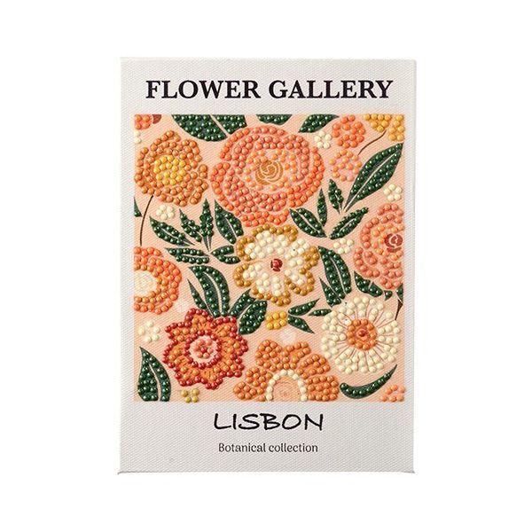 【商品名】 藤久 ボタニカルコレクション「LISBON」 【ジャンル・特徴】 下絵が描かれたのり付きキャンバスにビーズを貼って仕上げます [ 0540713 ]