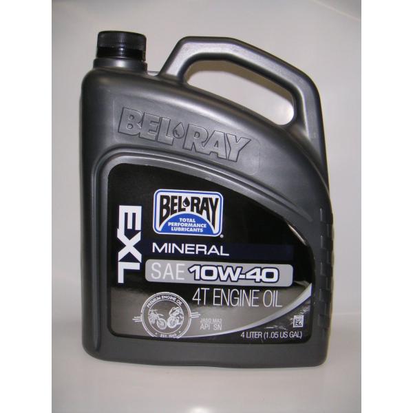 米国　ハーレー・V-TWIN等2輪オートバイオイル専門オイルメーカーのオイルです。BELRAY USA 10W-40EXL ミネラル