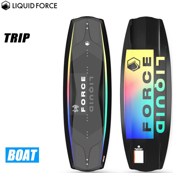 2024年モデル LiquidForce(リキッドフォース) TRIP(トリップ)！ボートウェイク向けウェイクボード！コンティニュアスロッカータイプで、ジャンプは大きく弧を描く様な滑らかな飛び方をします。また、着水も柔らかく、着水後のスピー...