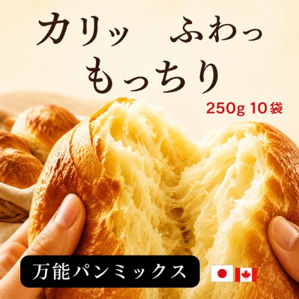 みっちぇるの万能パンミックスは、ホームベーカリー・フライパン・オーブンの3通りで作れる手作りパン用ミックス粉です。内容量は250g×10袋。材料を一からそろえて計量する手間を減らせるため、パン作り初心者の方にもおすすめです。ホームベーカリー...