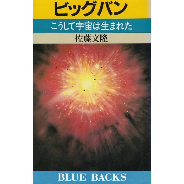 タイトル：　ビッグバン作　　者：　佐藤文隆出　　版：　講談社ブルーバックス※中古品ですので、色褪せ・折れ・汚れなどがある場合がございます※読めればOKという方向けです