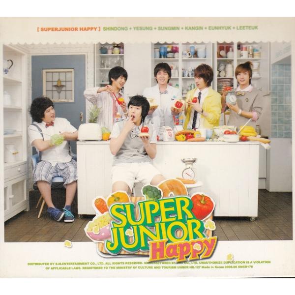 タイトル：　輸入盤 SUPER JUNIOR HAPPY - COOKING？ COOKING！アーティスト：　SUPER JUNIOR　スーパージュニア※中古品ですので、歌詞カードの色褪せ・折れ・汚れなどがある場合がございます
