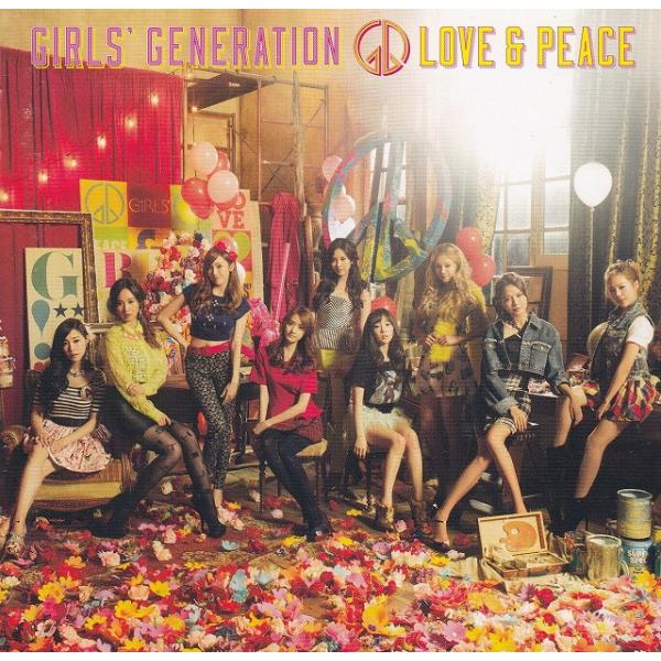 タイトル：　LOVE &amp; PEACEアーティスト：　GIRLS' GENERATION　少女時代※中古品ですので、歌詞カードの色褪せ・折れ・汚れなどがある場合がございます
