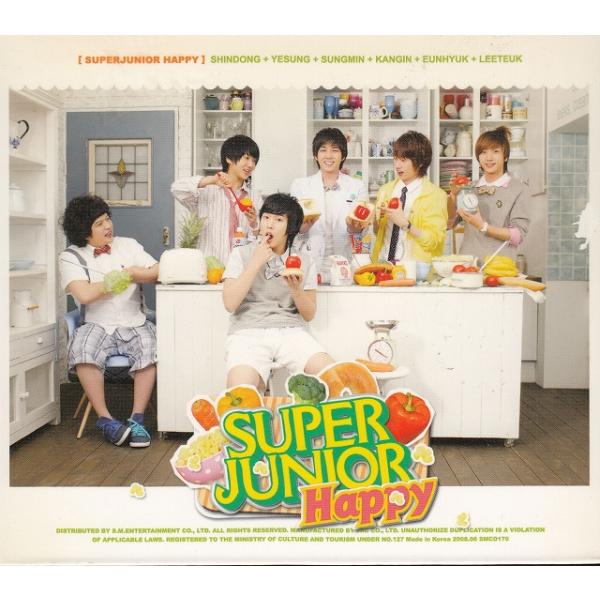 タイトル：　輸入盤 SUPER JUNIOR HAPPY - COOKING？ COOKING！アーティスト：　SUPER JUNIOR　スーパージュニア※中古品ですので、歌詞カードの色褪せ・折れ・汚れなどがある場合がございます
