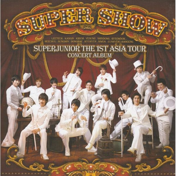 タイトル：　輸入盤 SUPER SHOW : THE 1ST ASIA TOUR CONCERT ALBUMアーティスト：　SUPER JUNIOR　スーパージュニア※中古品ですので、歌詞カードの色褪せ・折れ・汚れなどがある場合がございます