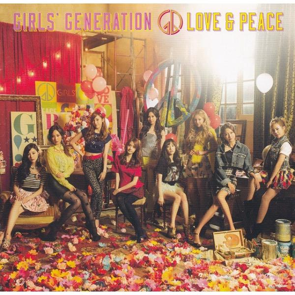 タイトル：　LOVE &amp; PEACEアーティスト：　GIRLS' GENERATION　少女時代※中古品ですので、歌詞カードの色褪せ・折れ・汚れなどがある場合がございます