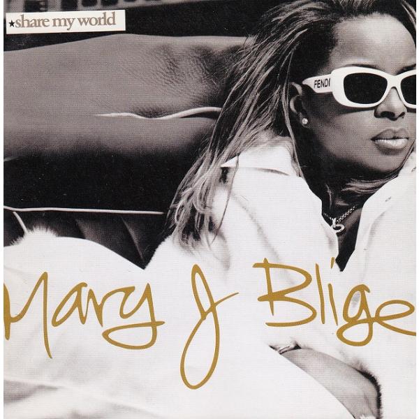 タイトル：　share my worldアーティスト：　MARY J. BLIGE　メアリー・Ｊ・ブライジ※中古品ですので、歌詞カードの色褪せ・折れ・汚れなどがある場合がございます