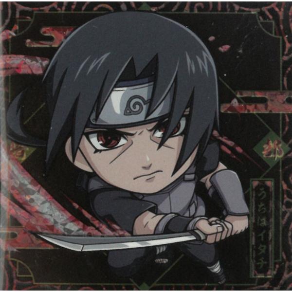 タイトル：　にふぉるめーしょん NARUTOナルト疾風伝 忍界シールウエハース vol.3 忍界3-10 うちはイタチ SR スーパーレアシリーズ：　NARUTOナルト疾風伝 忍界シールウエハース販　　売：　バンダイ