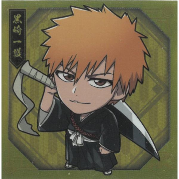 タイトル：　にふぉるめーしょん BLEACHシールウエハース vol.1 BL1-01 黒崎一護 R レアシリーズ：　BLEACHシールウエハース販　　売：　バンダイ