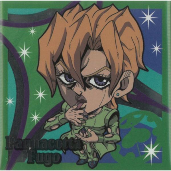 タイトル：　にふぉるめーしょん ジョジョの奇妙な冒険 シールウエハース 黄金の風 Episodio1 JO5-06 パンナコッタ・フーゴ N ノーマルシリーズ：　ジョジョの奇妙な冒険 シールウエハース販　　売：　バンダイ