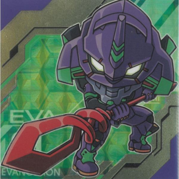 タイトル：　にふぉるめーしょん 新世紀エヴァンゲリオン シールウエハース補完計画サードインパクト EVA3-18 エヴァンゲリオン初号機 R レアシリーズ：　新世紀エヴァンゲリオン販　　売：　バンダイ