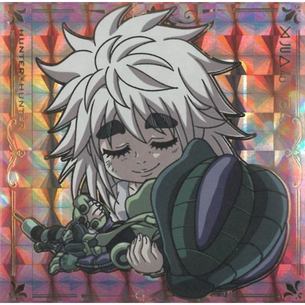 タイトル：　にふぉるめーしょん HUNTER×HUNTER シール×ウエハース vol.9 HH9-35 メルエム＆コムギ SEC シークレットシリーズ：　HUNTER×HUNTER シール×ウエハース販　　売：　バンダイ