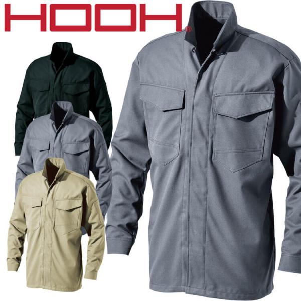 [カラー]1ネイビー・7グレー・11アイボリー[素材]ポリエステル65%・レーヨン35%[特徴]〇隠し釦で作業中の引っ掛かりを防ぐ※取り寄せ商品、在庫の有無と納期は後日連絡