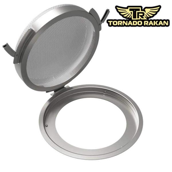 ・FS6 専用ファンカバー・1個入り・本体素材　：　0.5mm厚ステンレス・メッシュカバー部素材　：　30メッシュステンレス・寸法　：　外径132mm×高さ25mm・ファンカバー取付穴部　：　直径92mm・重量　：　約75g※在庫が無い場合...