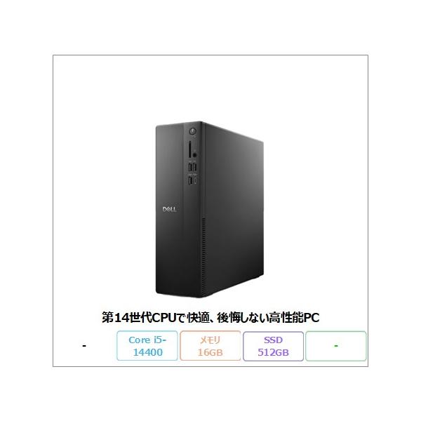 メーカー：DELLシリーズ名：ECS1250メーカー型番：D18S003製品タイプ：デスクトップパソコンOS：Windows11 ProOffice：-ディスプレイ：-解像度：4096×2160CPU：Core i5-14400CPU速度：...
