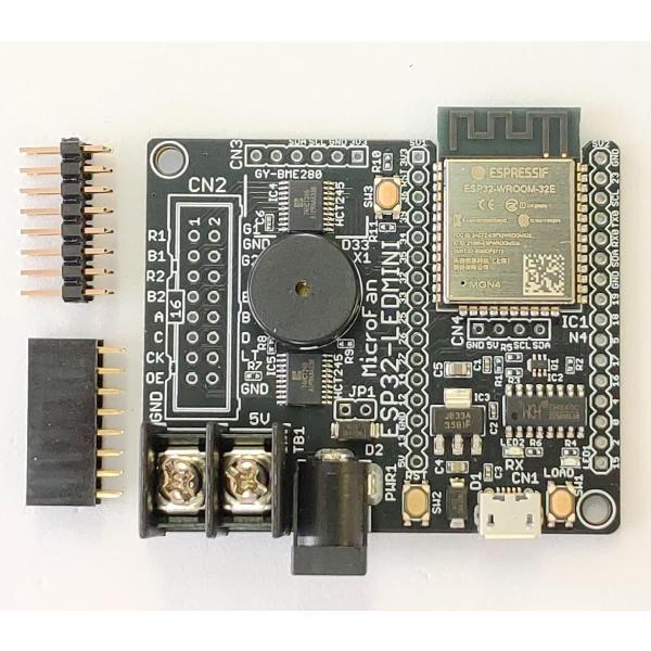 【発売日：2024年06月17日】ESP32-WROOM-32を使用したLED パネルコントローラです。商品はESP32-LEDMINIのボード1枚とコネクタのみです。