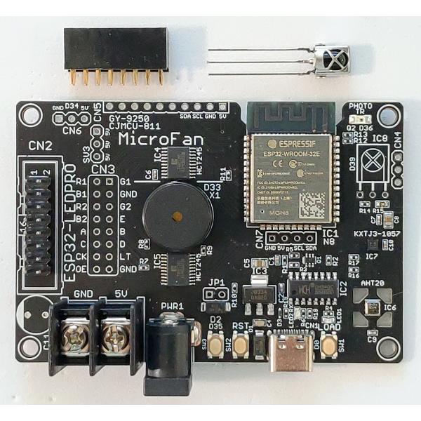 【発売日：2024年06月17日】ESP32-WROOM-32を使用したLED パネルコントローラです。商品はESP32-LEDPRO-R2のボード1枚とコネクタのみです。