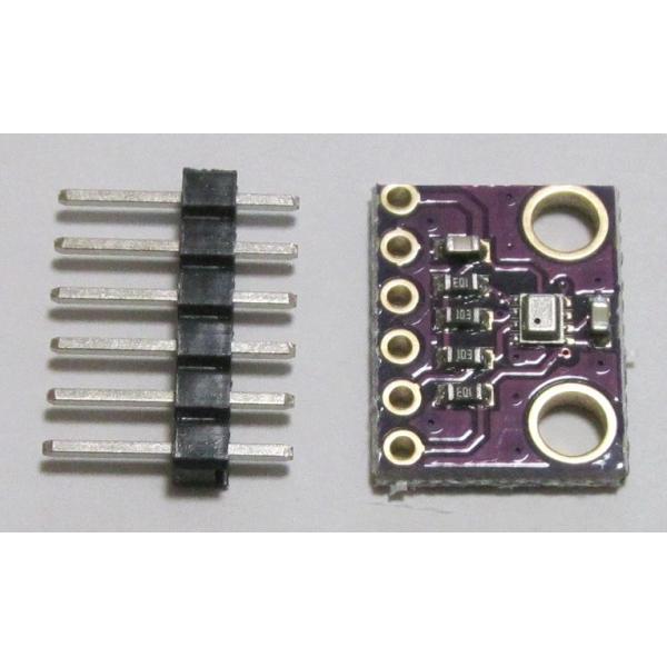 BMP280 温度・気圧センサーのブレークアウトボードです。SPIもしくはI2CでMCU等と接続します。ボード上にレギュレータは乗っていません。電源電圧: 3.3V