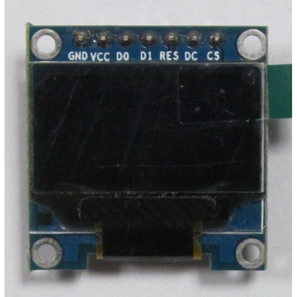 OLEDディスプレイモジュールです。0.96インチ128X64ピクセルです。OLEDディスプレイのコントローラにはSSD1306が利用されており、ArduinoではU8glibライブラリで利用できます。電源電圧は3.3-5Vですが、信号線は...
