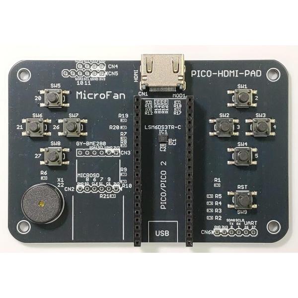 【発売日：2024年12月01日】Raspberry Pi PICO/PICO 2にHDMI端子を追加する拡張ボードです。ArduinoやCircuitPython(PICO Wは除く)によるプログラミングで、PCモニタに画像出力を行えるテ...