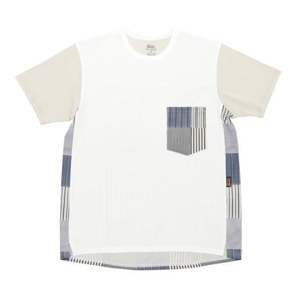 ranor ラナー STRIPE PATCH WORK TEE 825-1-135