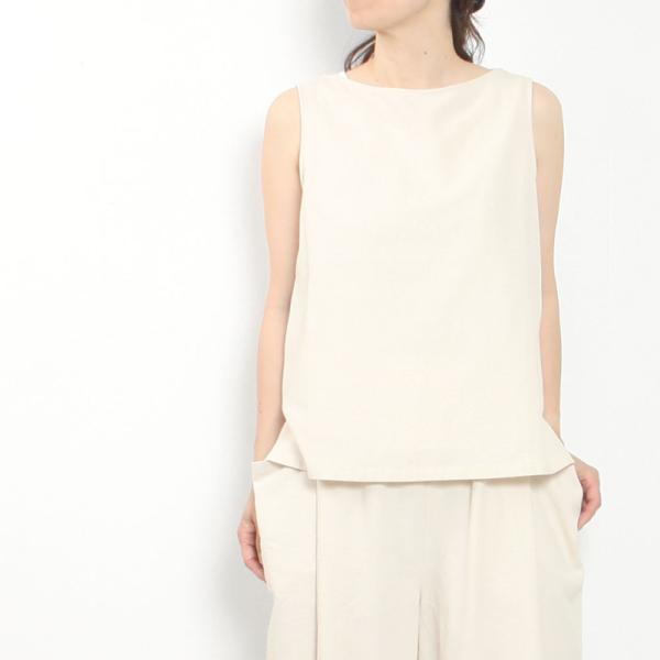 evam eva エヴァムエヴァ cotton sleeveless E251T206