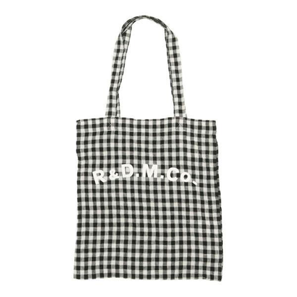 R&amp;D.M.Co- アールアンドディーエムコー LINEN GINGHAM CHECK TOTE BAG NO.7507