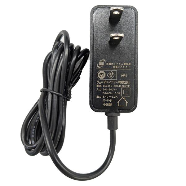 【規格】届出事業者名:ヴェルデトレイディング株式会社製品型番:ES085C-X084120XYP定格電圧:8.4V定格容量:10.08W【サイズ】(フリ-)【特徴】■内容物／充電アダプター※ハイパワーバッテリーと併用できます。【販売単位】1...