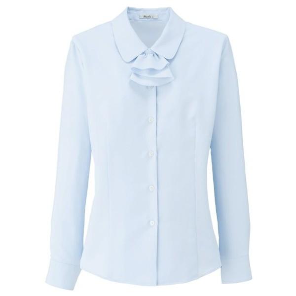 【素材・材質】ポリエステル100％【色】ブルー【サイズ】5〜19号【特徴】可憐な印象を与えるジャボが表情を和らげ優しい雰囲気にボンオフィス/BONOFFICE/