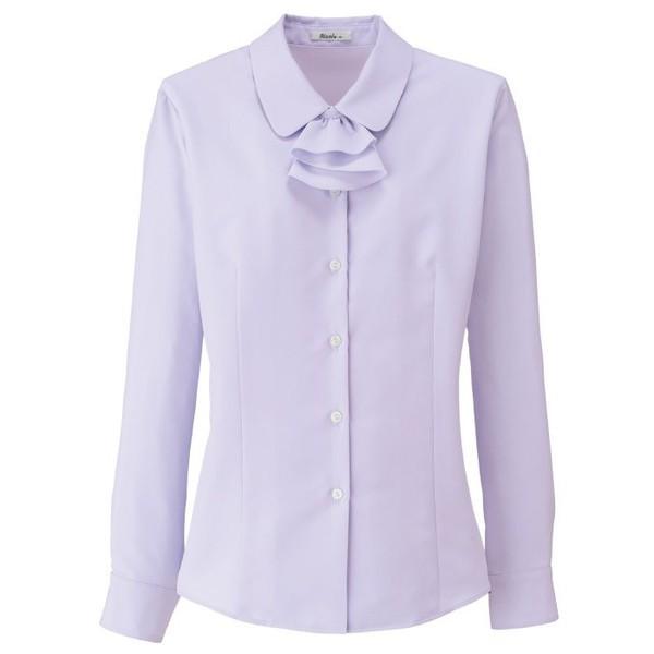 【素材・材質】ポリエステル100％【色】パープル【サイズ】5〜19号【特徴】可憐な印象を与えるジャボが表情を和らげ優しい雰囲気にボンオフィス/BONOFFICE/