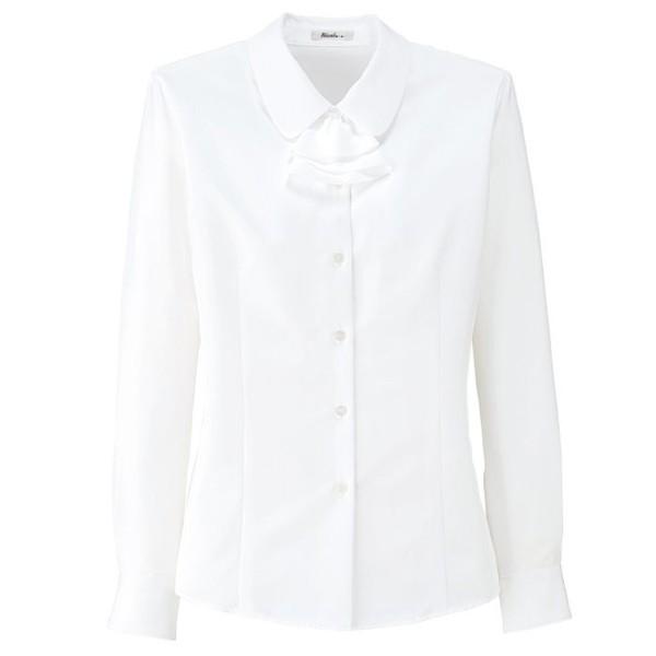 【素材・材質】ポリエステル100％【色】ホワイト【サイズ】5〜19号【特徴】可憐な印象を与えるジャボが表情を和らげ優しい雰囲気にボンオフィス/BONOFFICE/