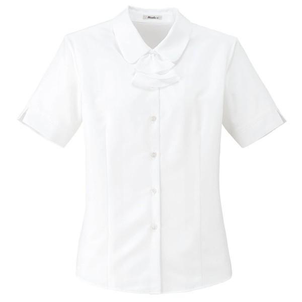 【素材・材質】ポリエステル100％【色】ホワイト【サイズ】5〜19号【特徴】可憐な印象を与えるジャボが表情を和らげ優しい雰囲気にボンオフィス/BONOFFICE/