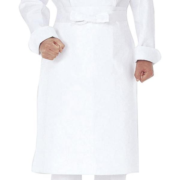 【素材・材質】綿100％ カツラギ【色】ホワイト【サイズ】M、LMサイズ＝丈：57　巾：58　ひも巾：4（cm）Lサイズ＝丈：67　巾：68　ひも巾：4（cm）【関連ワード】SEIWA レストラン シェフ ビストロ 飲食店 中華料理 ラーメ...