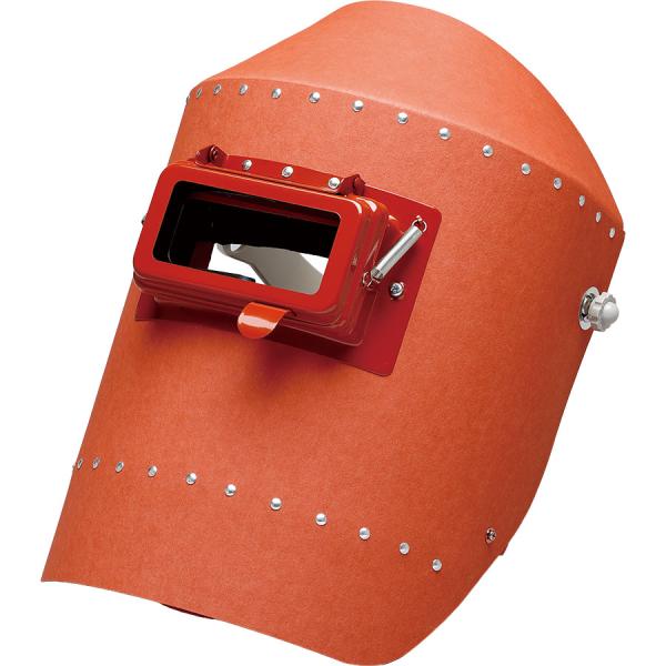 【素材・材質】【材質】バルカナイズドファイバー【重量】重量：約520g【仕様】●かぶり型●目枠開閉式●遮光JISプレート(別売り)は、作業にあわせてお選びください。【特長】●着用者の顔面、頭部、頸部をスパッタ、紫外線などから防護します。【販...