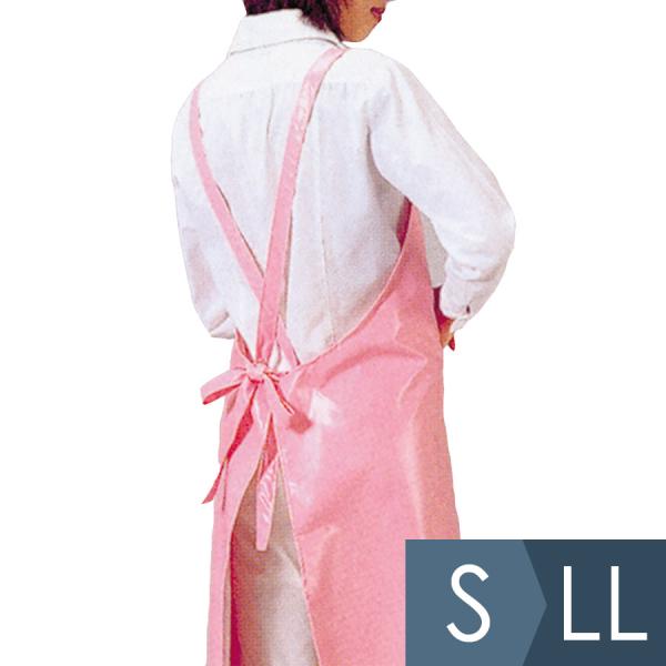 【素材・材質】基布：ナイロン(オックスフォード)コーティング：特殊ポリウレタン【色】ピンク【サイズ】S:幅88×丈100cmM:幅88×丈105cmL:幅88×丈110cmLL:幅88×丈115cm【特徴】●従来のビニールエプロンの3分の1...