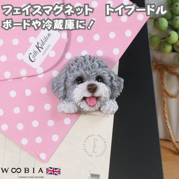 WOOBIAのフェイスマグネット、トイプードル(グレー)です。シルバーグレーのふわふわした巻き毛と、くりっとした瞳をリアルに表現しました。職人がひとつひとつ手作業で仕上げた、本物そっくりの立体マグネットです。冷蔵庫やスチール棚、玄関ドア、ホ...