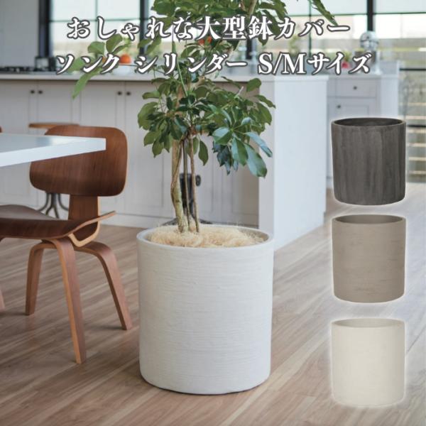 ソンク シリンダーは、砂岩をイメージした無駄のない円筒形のファイバーポリレジン製鉢カバーです。すっきりとしたフォルムがどんな空間にも馴染み、観葉植物を主役にする端正なデザイン。堅牢かつ驚くほど軽量で、Mでも約6kg、Sなら約3kg。チャコー...