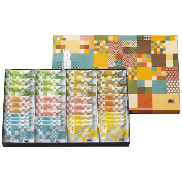 赤坂柿山 あ・ら・かしこ AL-30ひとくちサイズのおかき6種をすべて個包装にして詰合せました。醤油・青海苔、胡麻・海老・大豆・海苔巻とバラエティに富んでいます。カラフルな化粧箱のデザインは、日本の伝統工芸「寄木細工」をイメージしています。...