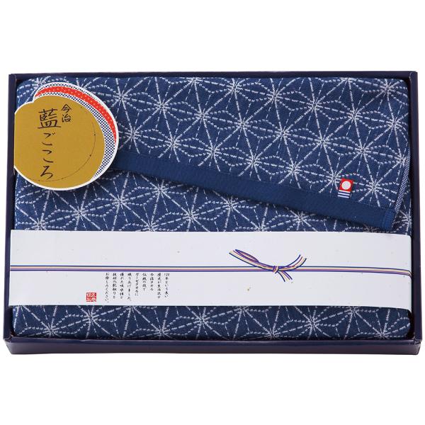 藍ごころ バスタオル IGB-1935120年という長い歴史が生み出す今治タオル。 伝統の技で織りあげたガーゼタオル。優れた吸水性と抜群の肌触りをお楽しみください。■商品内容：バスタオル×1（バスタオル600mm×1100mm）■生産国：日...