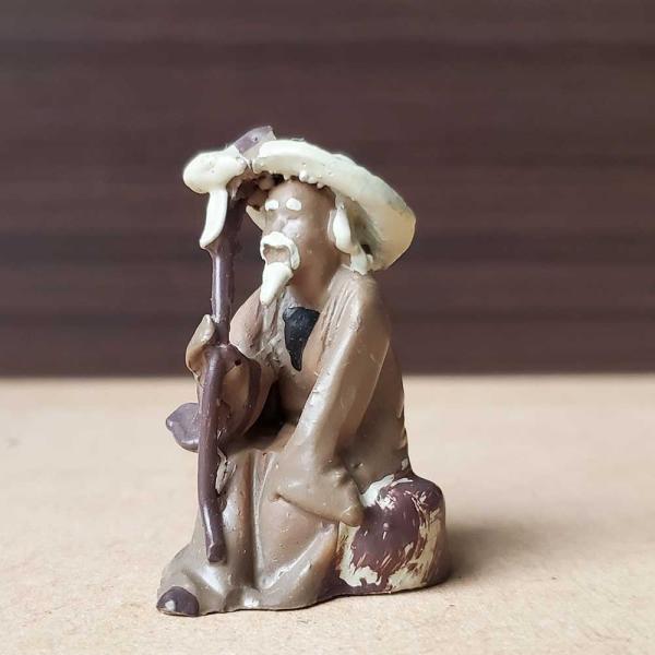 添配や盆景に【ミニチュア　仙人（せんにん）】 ミニチュア　仙人、枯山水や苔テラリウム、苔盆栽のお供に ■ 商品説明 添配（てんぱい） ミニチュア　 そのままインテリアにするもよし枯山水セットや植物のお供にするもよし。 たのしみ方はいろいろで...