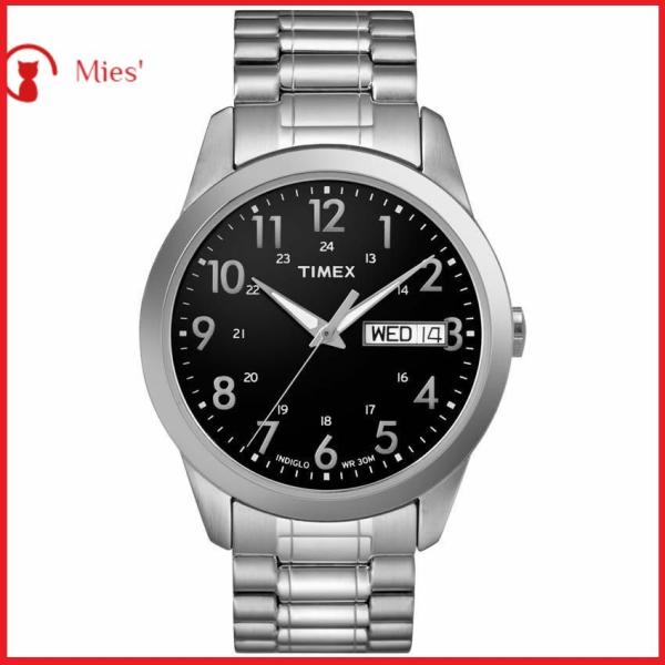 Timex T2M932, Men's Silvertone Expansion Band Watch, Indiglo, Day/Dateタイメックス Timex Mens Silver-tone Classic Dress Watch人...