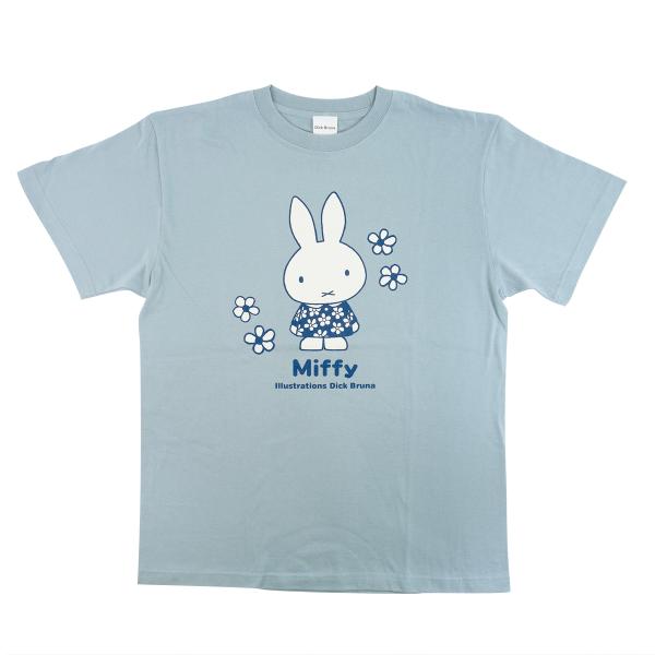 お一人様2個までご購入いただけます。青いお花のワンピースを着たミッフィーのTシャツです。落ち着いたブルーなので、いろんなシーンで活躍します。販売開始：2026年4月4日（土）10：00〜出荷開始：2026年4月6日（月）より順次出荷※商品画...