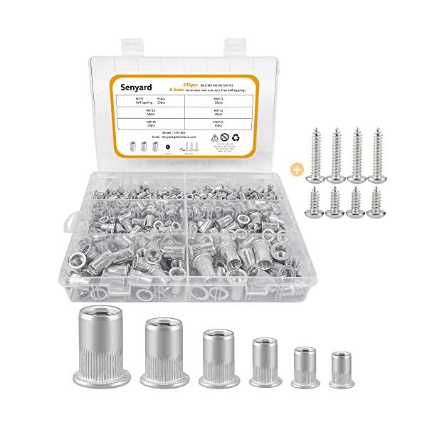 リベットナットアルミニウム製/リベットナット/・Style:リベットナット・リベットナット サイズ家庭用ネジに対応できるセットがあれば，リベットナット m10、リベットナット m8、リベットナット m6、リベットナット m5、リベットナット...