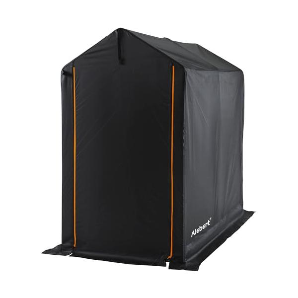 ブラックファッションブラック/Ｓサイズ/JPS220058A・Color:ブラックSize:Ｓサイズ・パッケージ個数:1・様々な用途で大活躍サイクルハウスとしてだけでなく、農機具や園芸用品などを収納可能！　自転車置き場・駐輪場・バイク置き場...