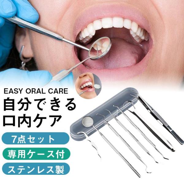 爆買商品詳細:カラー:/画像参考サイズ:/7点セット商品名:歯石取り 歯石とり 器具 歯石除去 歯石 オーラルケア 歯垢スケーラー 自分で取る ヤニ取り デンタルミラー 歯 犬 デンタルケア デンタルスケーラー Dental flossデン...