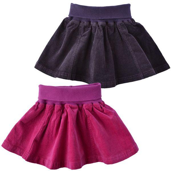 フレアーたっぷり！すそ広がりのキュートなコーデュロイスカートです。ウエストのリブは返すと幅広になりますから、お子様にはおすすめです。伸縮性のある素材で、適度にフィットし着心地もバツグンです。デザイン性が高く高品質なのにリーズナブルプライス。...